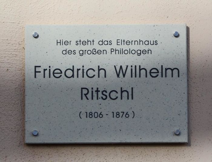 Friedrich Wilhelm Ritschl – erfurt-web.de